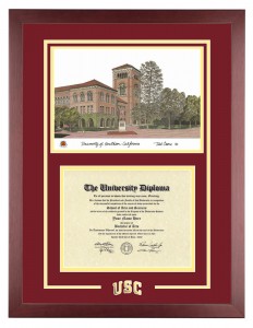 University of Southern California – USC Trojans - Diploma Artworks