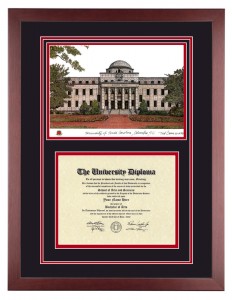 University of South Carolina – USC Gamecocks - Diploma Artworks
